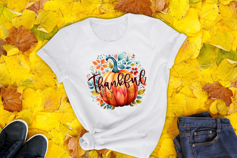 Thankful PNG, Thanksgiving Sublimation Design - So Fontsy