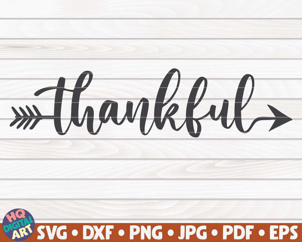 Thankful SVG | Thanksgiving SVG - So Fontsy