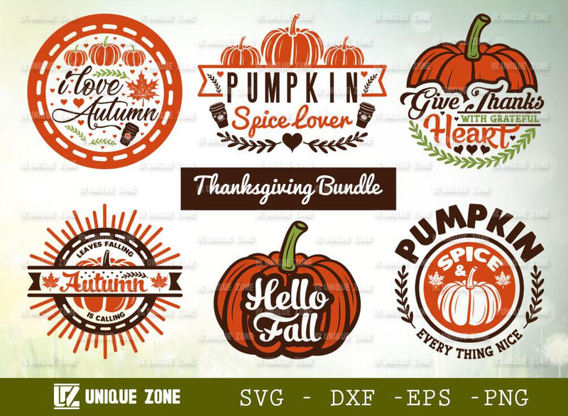 Thanksgiving Bundle Svg | Autumn Svg | Pumpkin Svg | Fall Svg Bundle ...