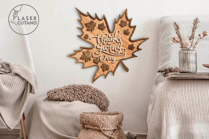 Thanksgiving Day Laser Cut Template - So Fontsy