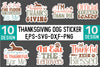 Thanksgiving dog Sticker Bundle - So Fontsy