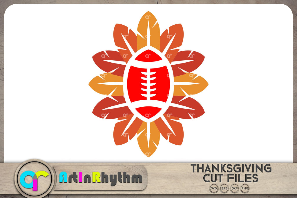 Thanksgiving football ball SVG - So Fontsy