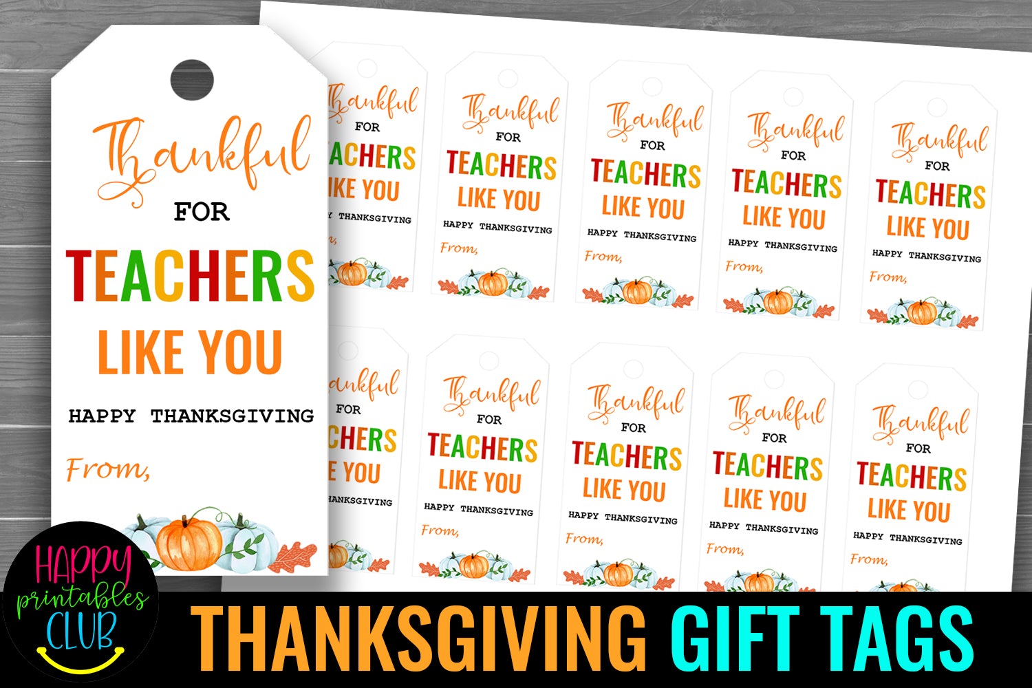 Thanksgiving Gift Tags- Printable Gift Tags Thanksgiving - So Fontsy