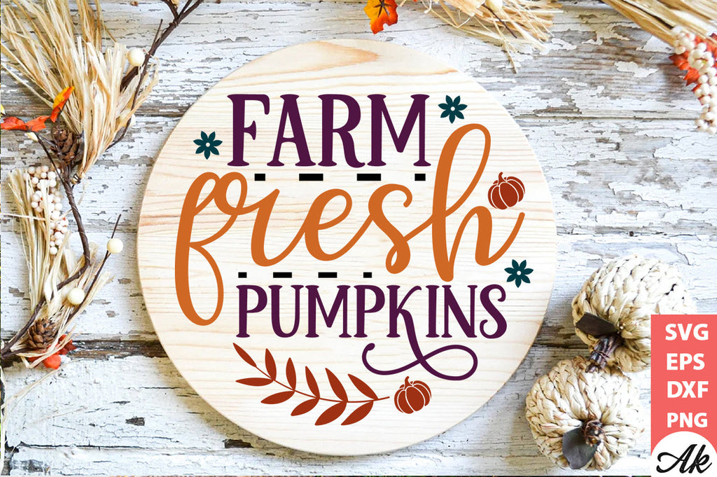 Thanksgiving Round Sign SVG Bundle - So Fontsy