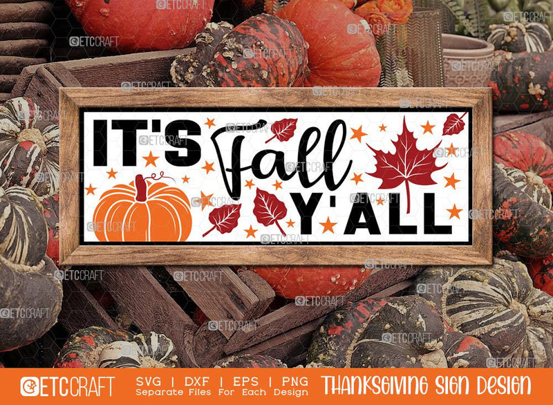 Thanksgiving Sign Bundle Vol-09 | Pumpkin Spice Latte Time Svg | It's ...