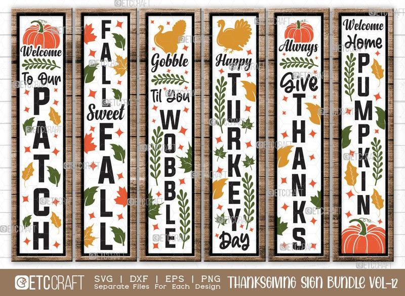 Thanksgiving Sign Bundle Vol-12 | Welcome Home Pumpkin Svg | Always ...