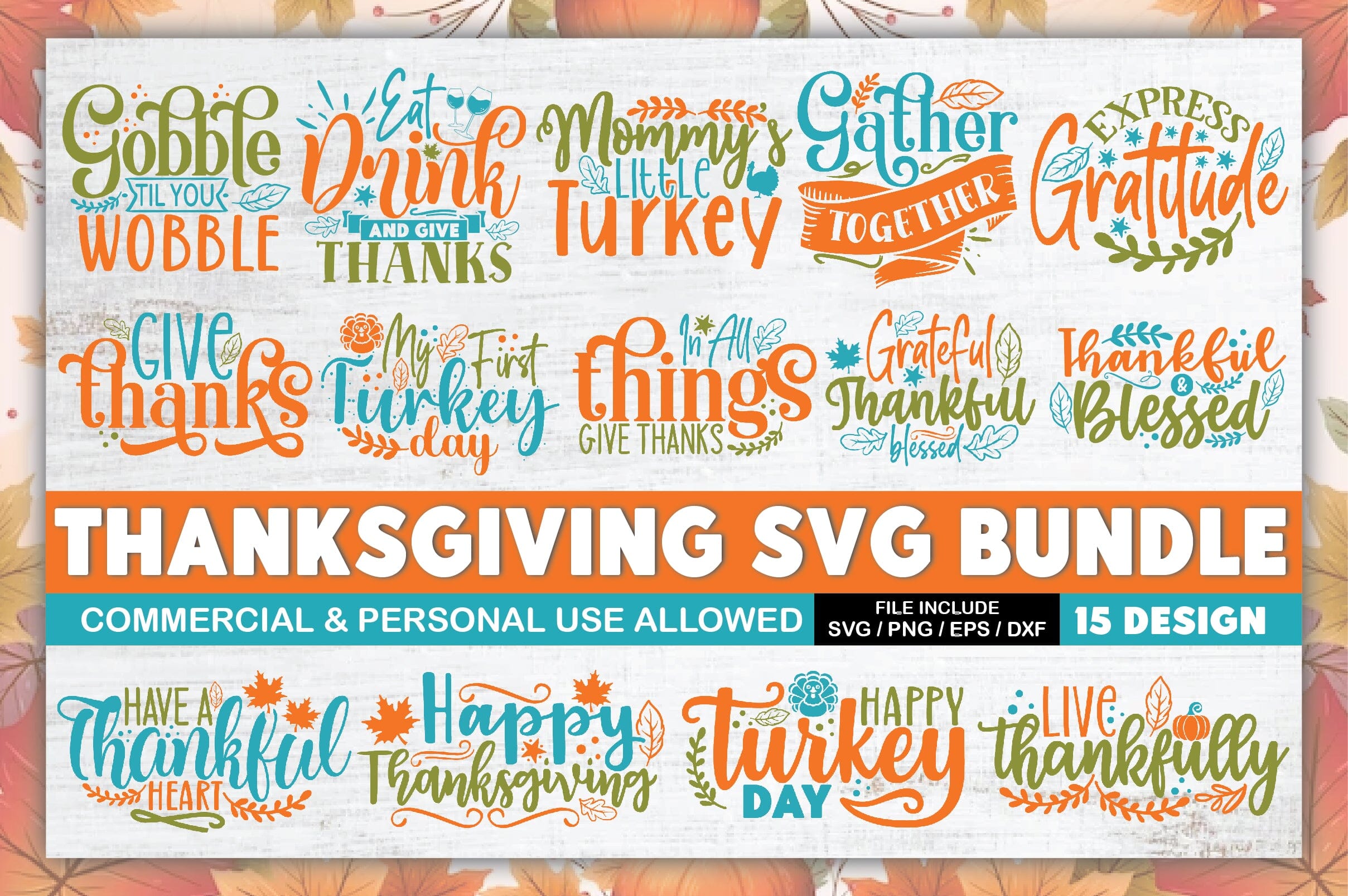 Thanksgiving SVG Bundle - So Fontsy