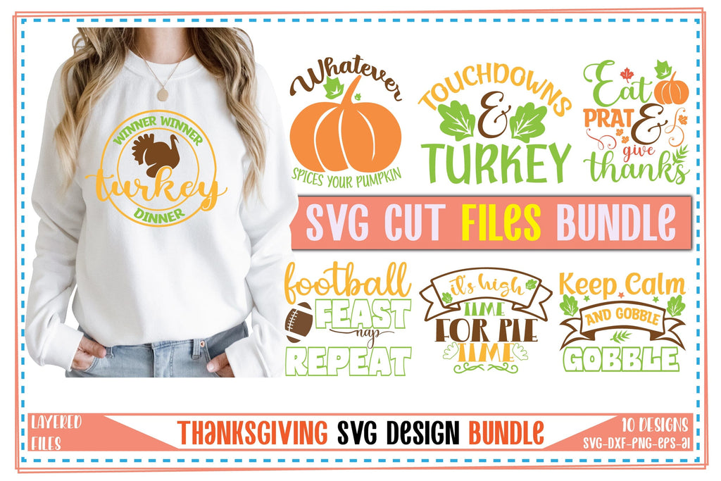 Thanksgiving SVG Bundle Vol-03 - So Fontsy