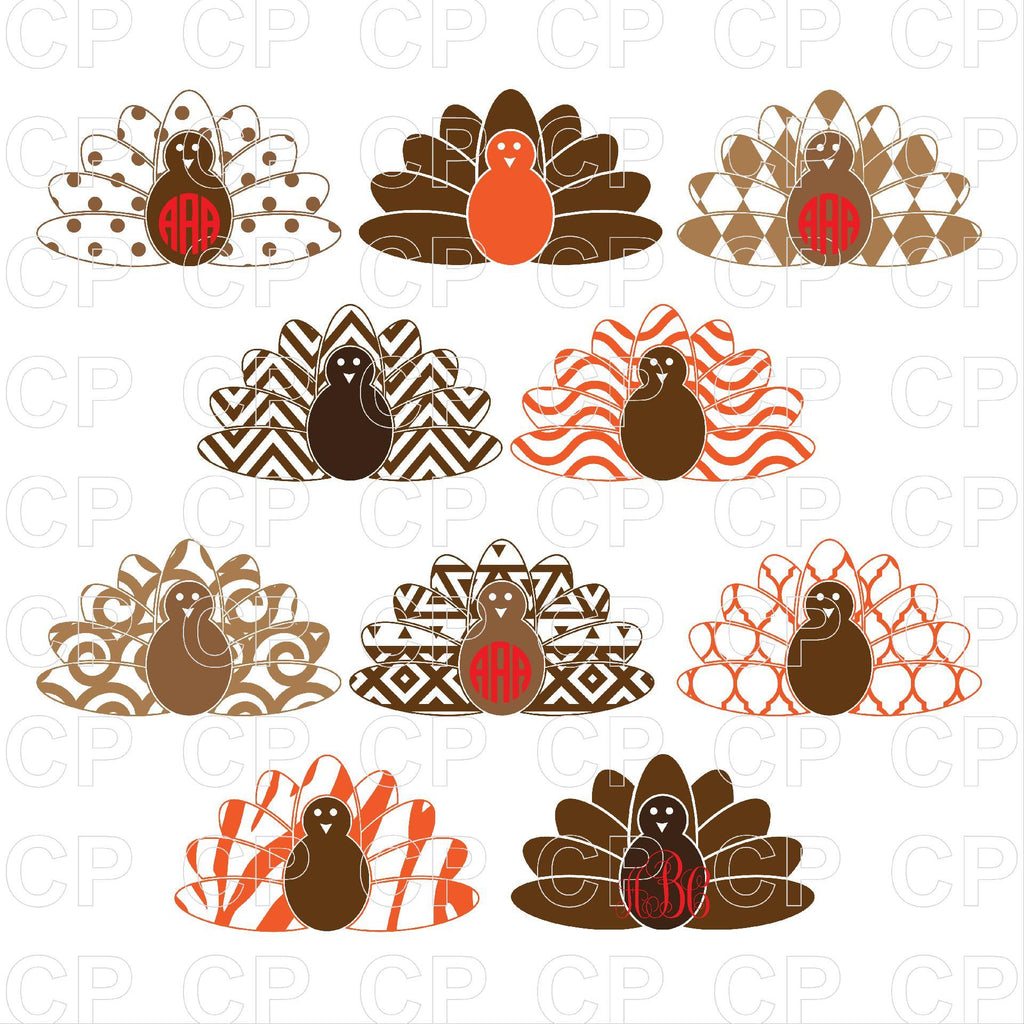 Thanksgiving Turkey SVG Bundle - So Fontsy