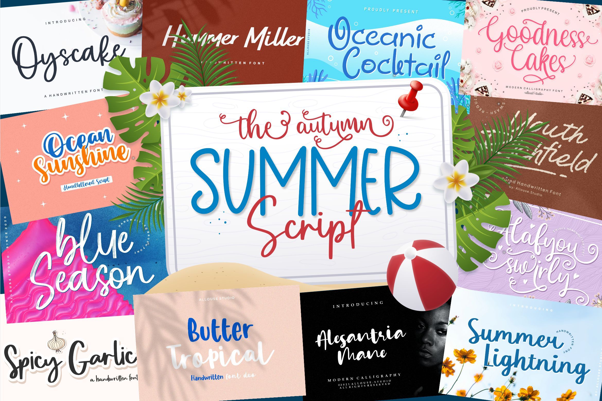 The Autumn Summer Script Bundle - So Fontsy
