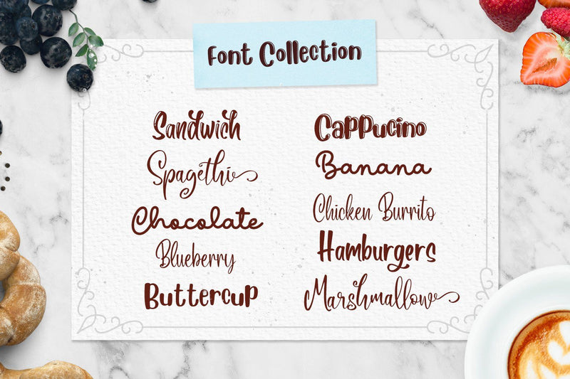 The Beaner - 5 Font & 41 Clipart - So Fontsy