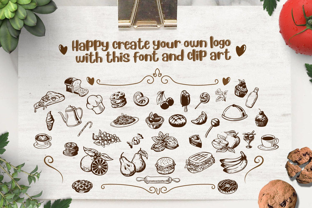 The Beaner - 5 Font & 41 Clipart - So Fontsy