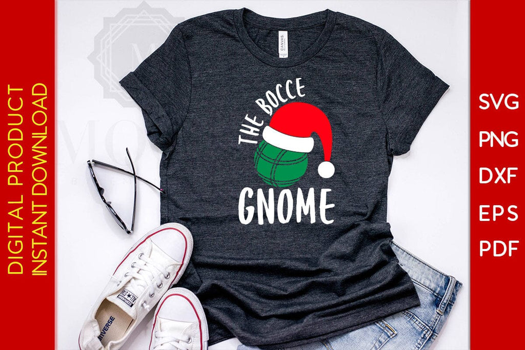 The Bocce Gnome Christmas Bocce Ball SVG PNG PDF Cut File - So Fontsy