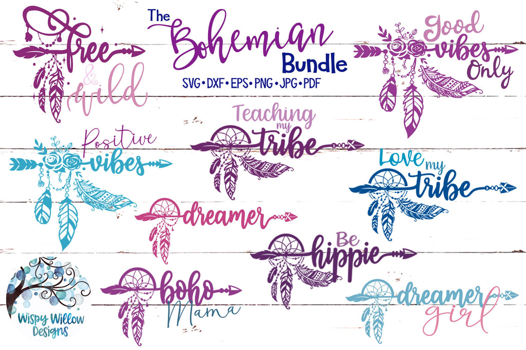 The Bohemian SVG Bundle - So Fontsy