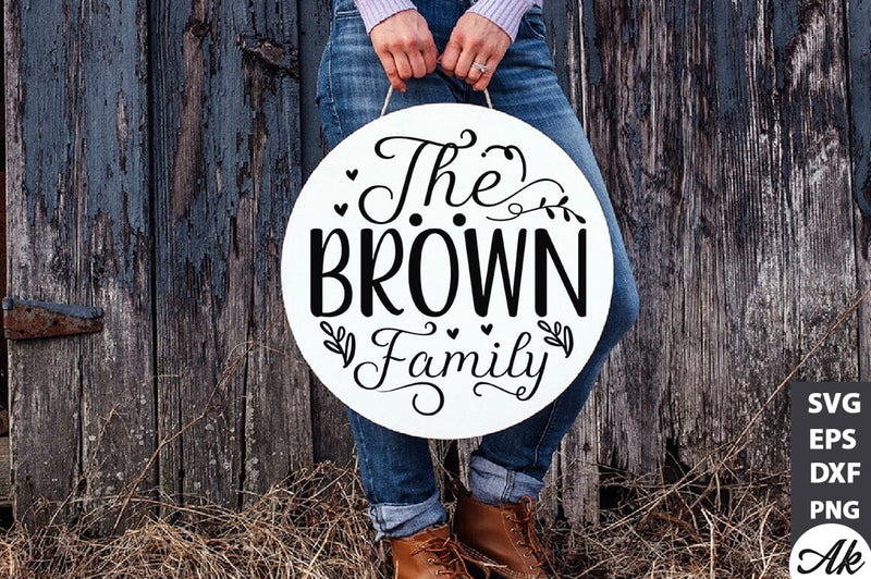 The brown family SVG - So Fontsy