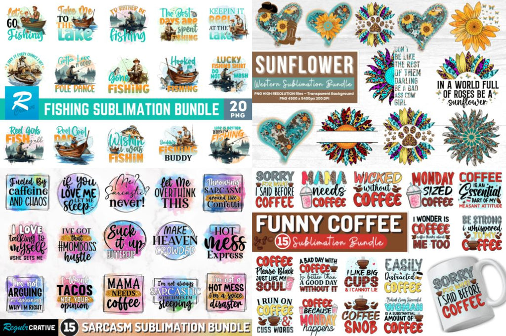 The Creative Sublimation Big Bundle - So Fontsy