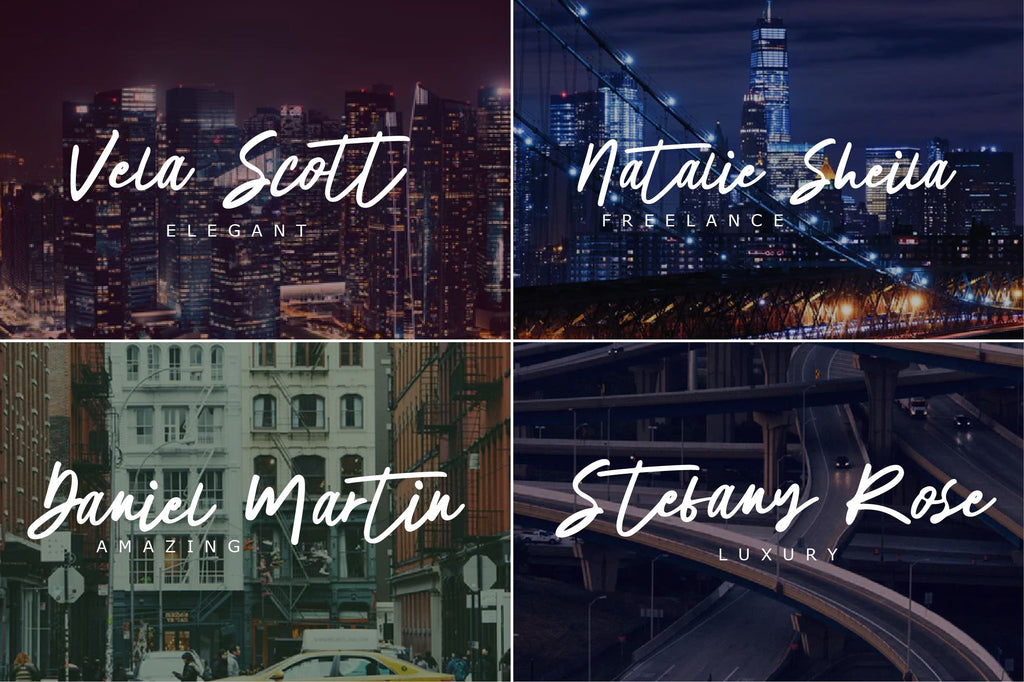 The Horizontal Signature Font - So Fontsy