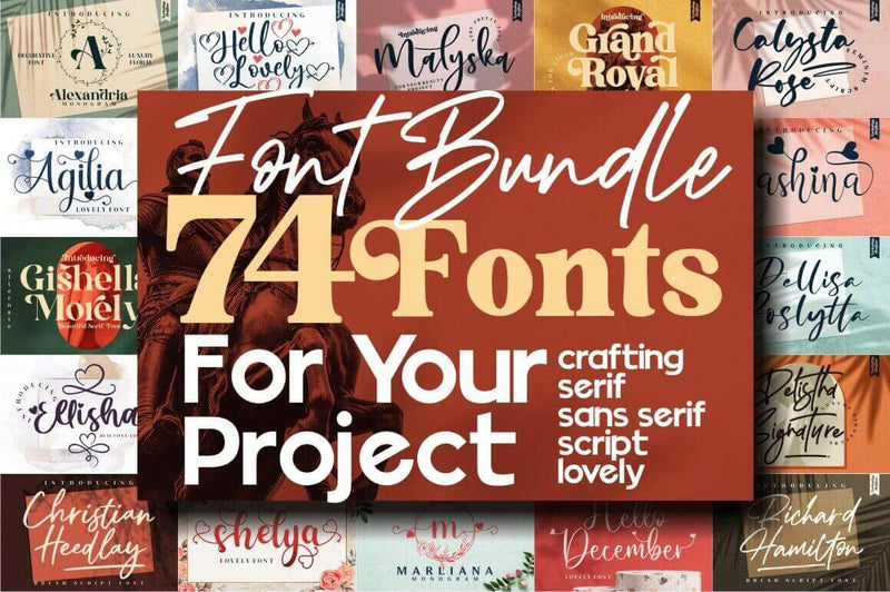 The Massive Font 74 Fonts ALL STYLE, LIMITED TIME OVER !!! - So Fontsy