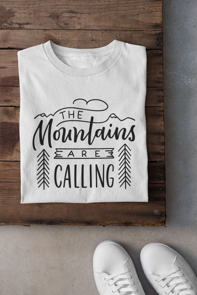 The Mountains Are Calling Hand Lettered SVG Cut Files - So Fontsy