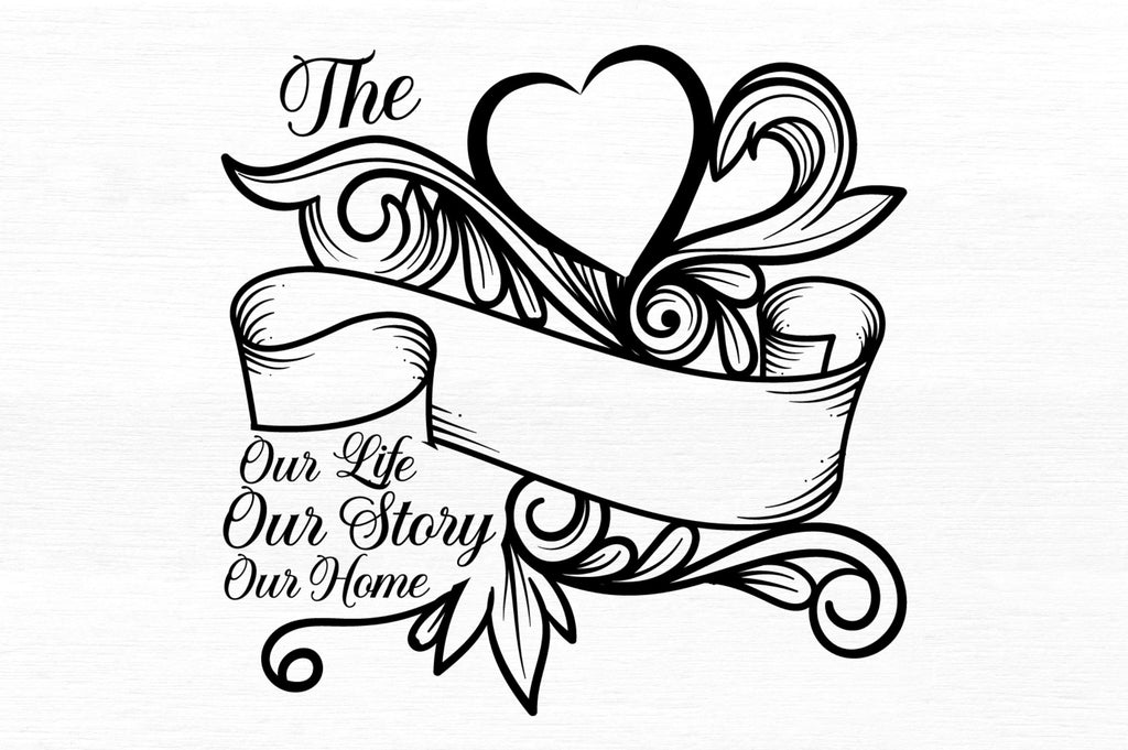 The our life our story our home SVG - So Fontsy
