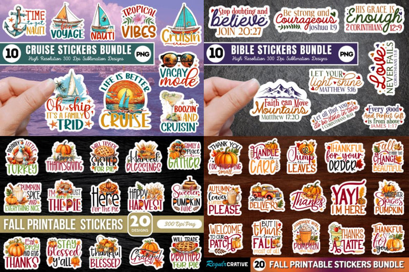 The Special Mega Stickers PNG mega Bundle - So Fontsy