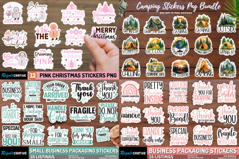 The Special Mega Stickers PNG mega Bundle - So Fontsy