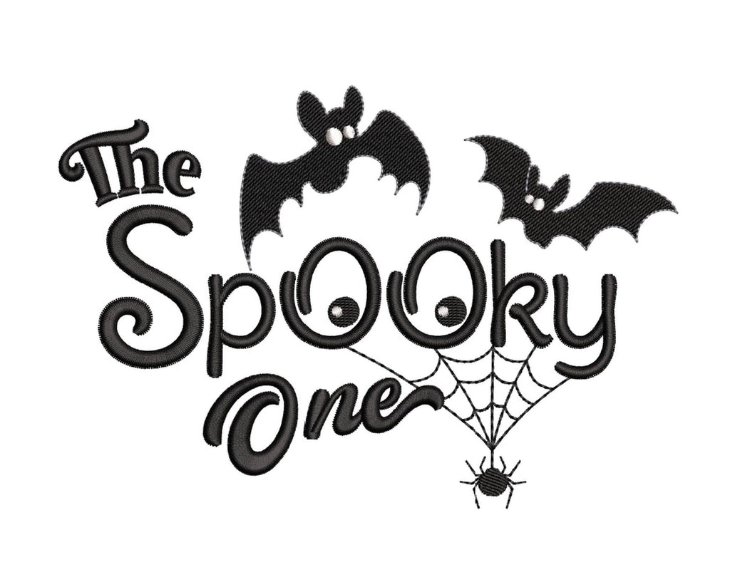 The Spooky One Embroidery Design, Halloween Embroidery File, 4 sizes ...