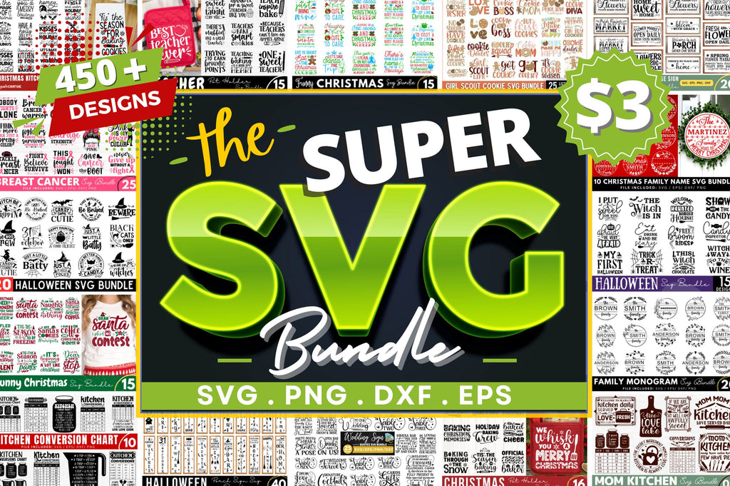 The Super SVG Designs Bundle - So Fontsy