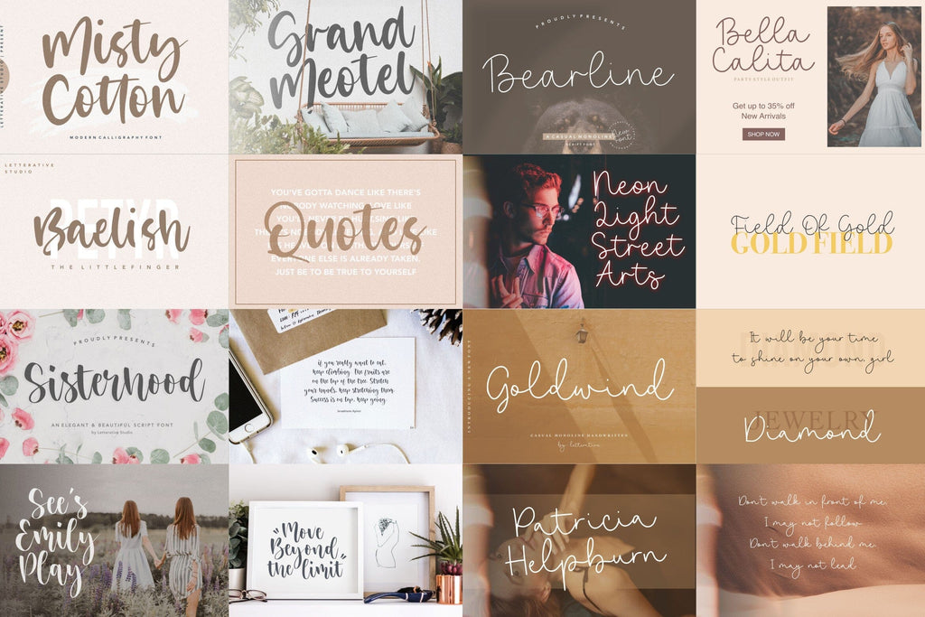 The Ultimate! 100 Font Bundle! - So Fontsy