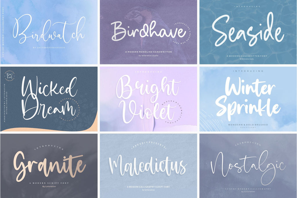 Handwritten 50 Fonts | All Collection Bundle - So Fontsy
