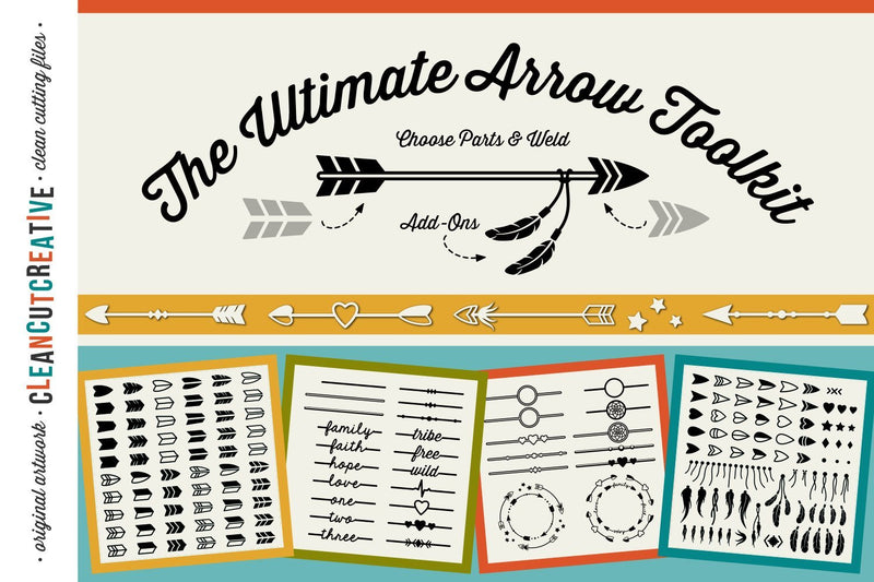 The Ultimate Arrow Toolkit | Create your own arrows SVG - So Fontsy