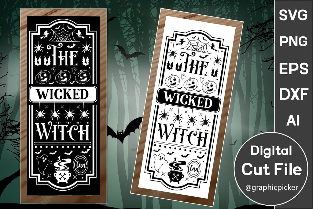 The Wicked Witch Inn Porch Sign SVG, Halloween Porch Sign SVG, SVGs ...