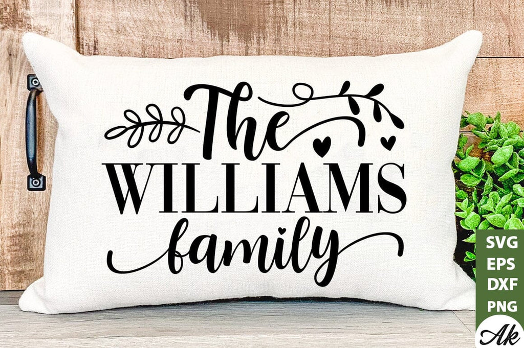The williams family SVG - So Fontsy