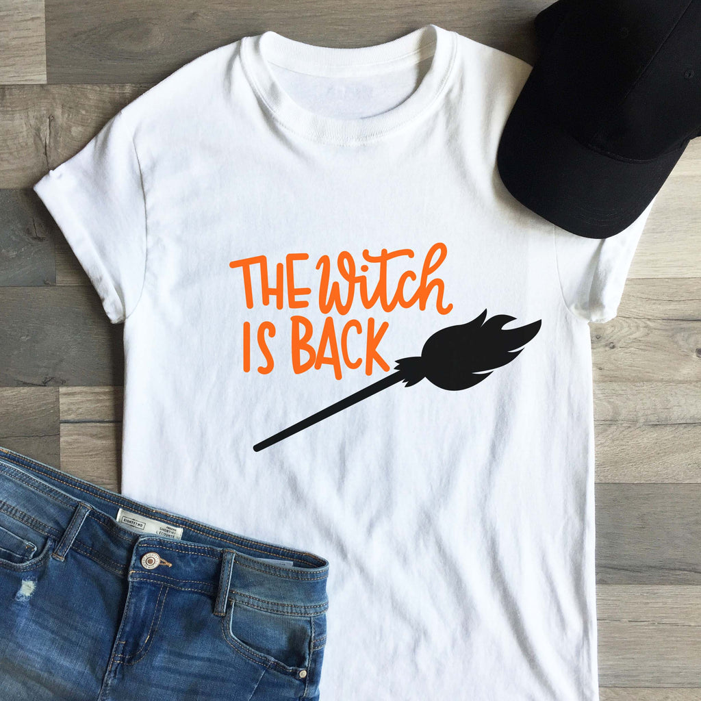 The Witch Is Back Hand Lettered SVG Cut File | Maple and Olive Designs ...