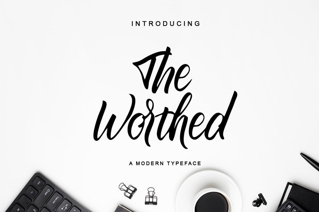 The Worthed / Bold Handwritten Font - So Fontsy