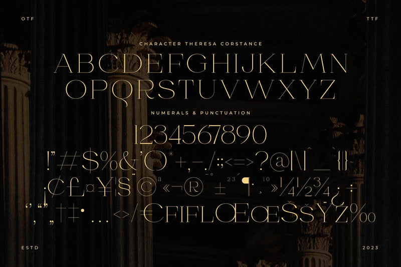 Theresa Corstance Typeface - So Fontsy