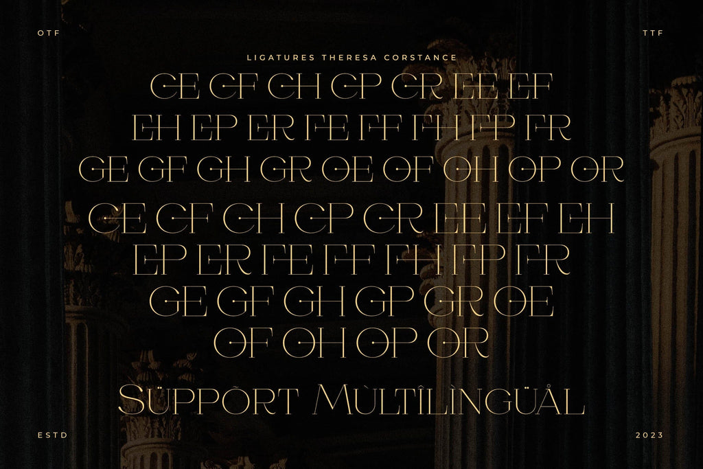 Theresa Corstance Typeface - So Fontsy