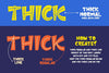 THICK – Layered Font - So Fontsy