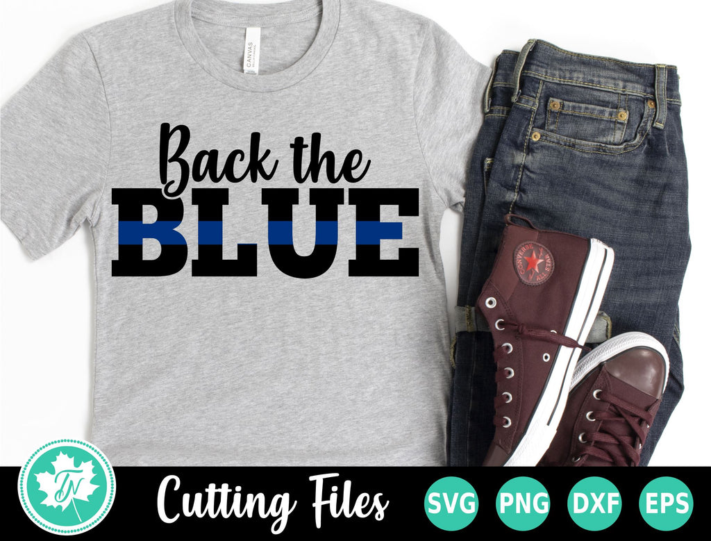 Thin Blue Line SVG | Back the Blue - So Fontsy
