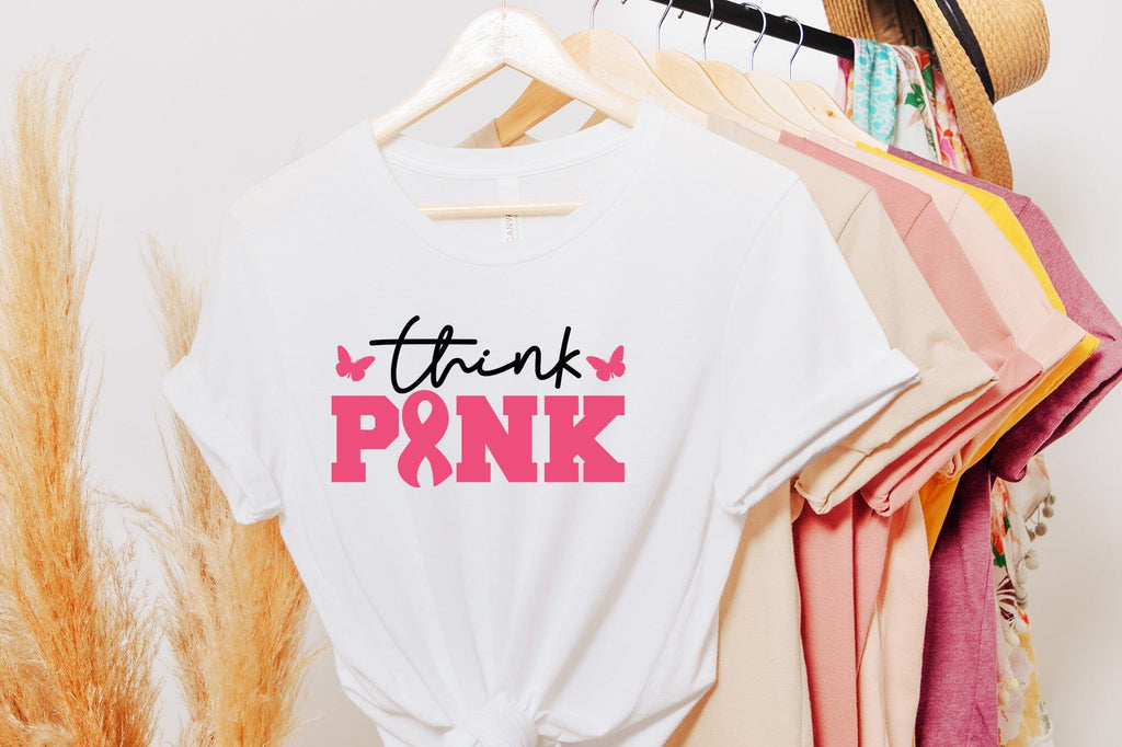 Think Pink SVG, Breast Cancer Awareness SVG - So Fontsy