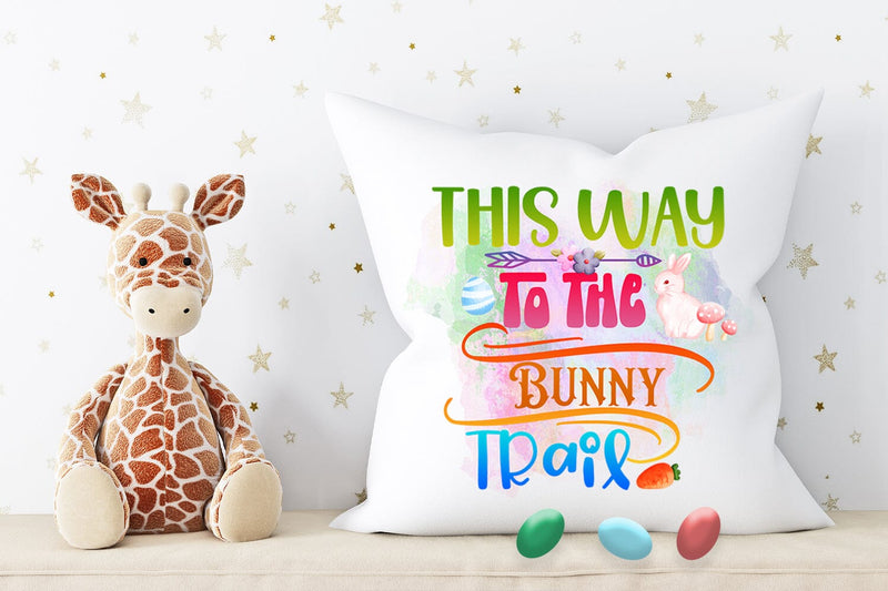 This Way To The Bunny PNG I Easter Sublimation I Easter PNG - So Fontsy