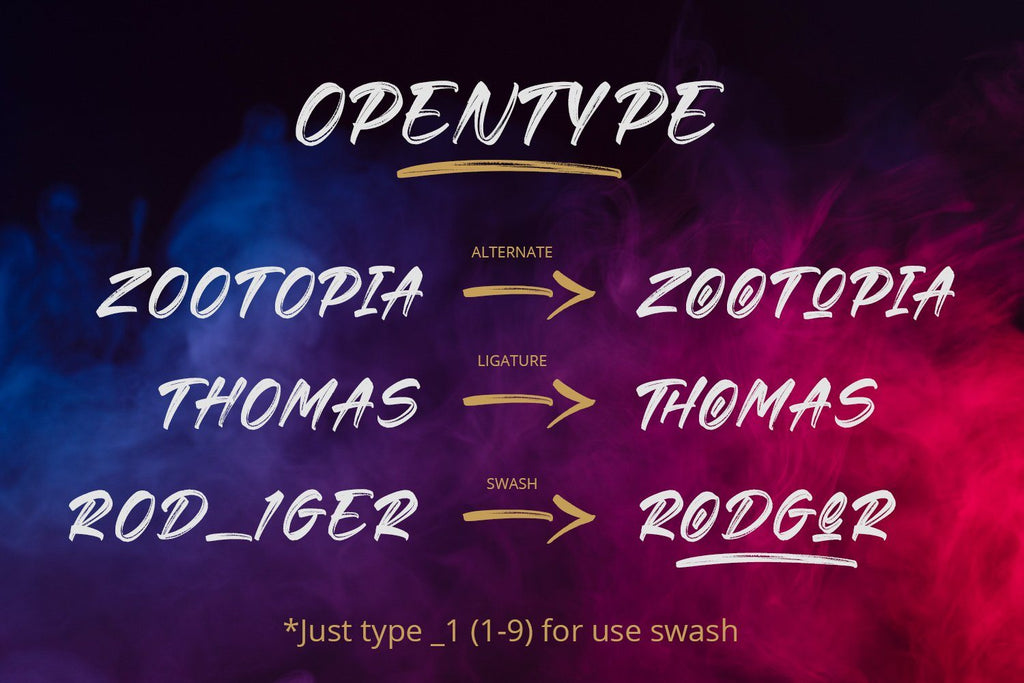 Thom Rodger - Handbrush Font - So Fontsy