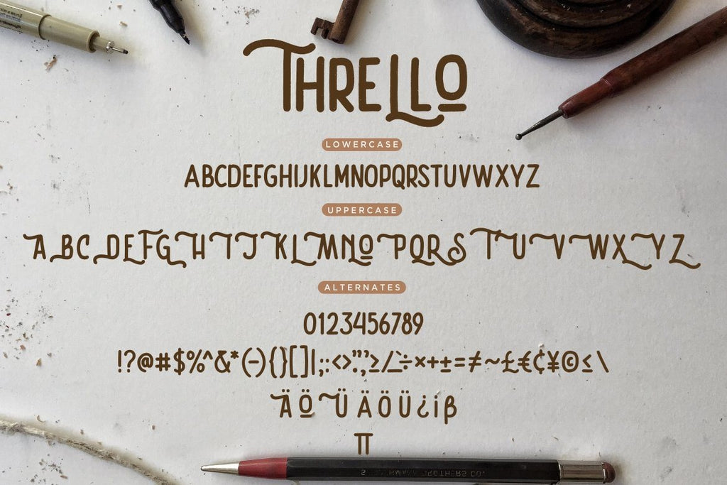 Thrello Monoline Brush - So Fontsy