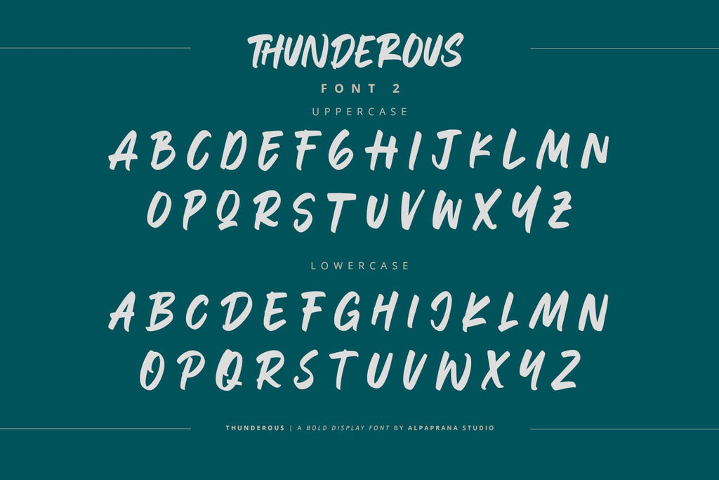 Thunderous - Bold Display Font - So Fontsy