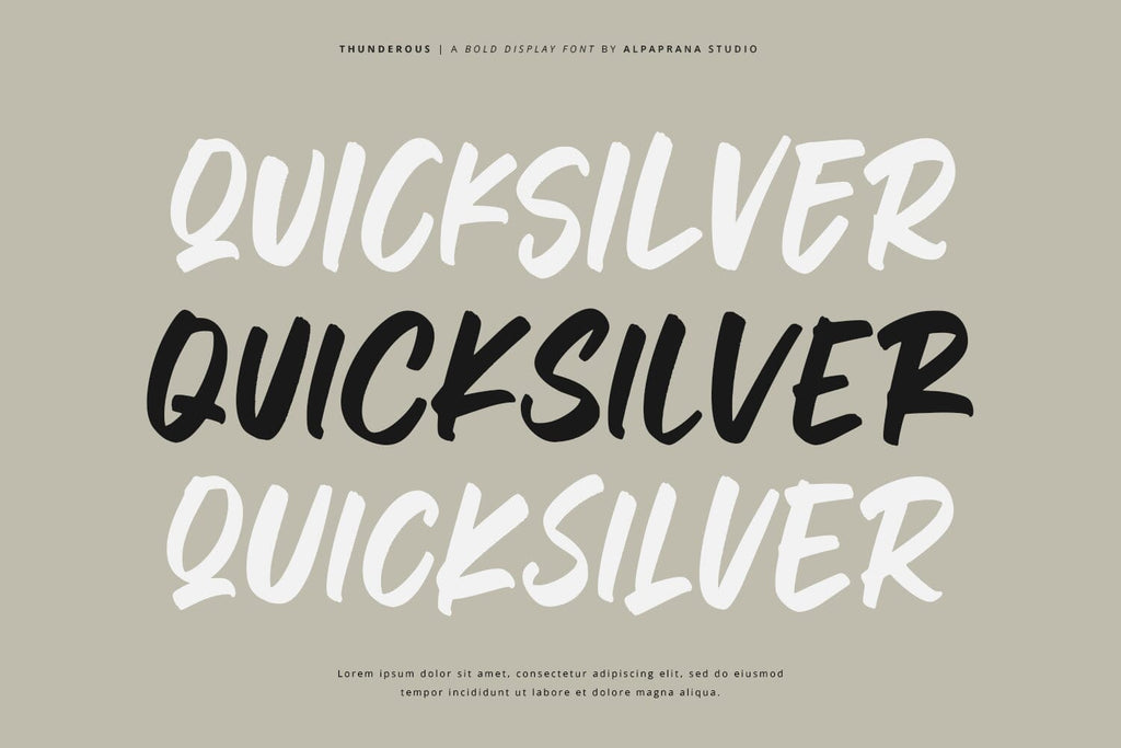 Thunderous - Bold Display Font - So Fontsy