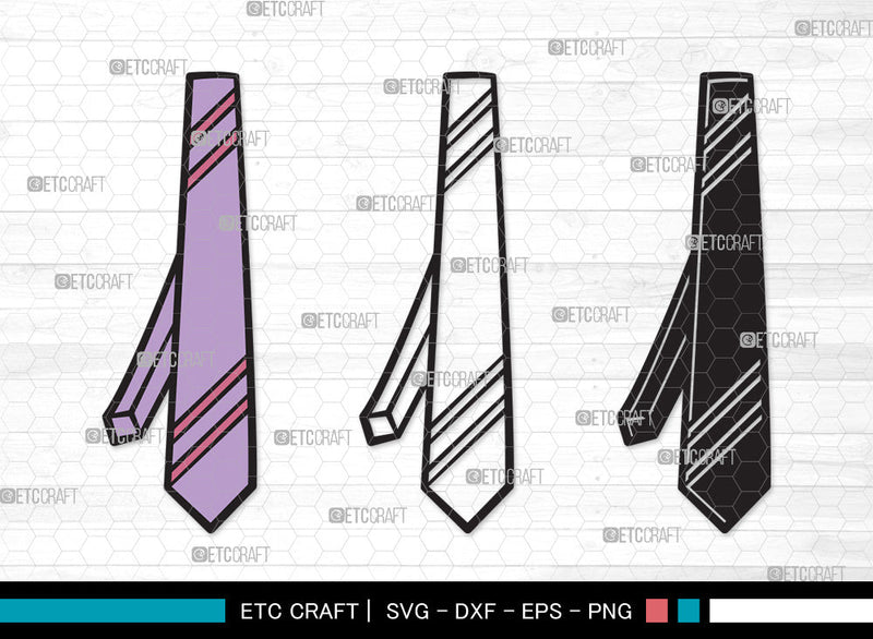 Tie Clipart SVG, Necktie Svg, Tuxedo Tie Svg, Men's Neckties Svg, Neck ...
