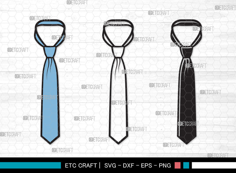 Tie Clipart SVG, Necktie Svg, Tuxedo Tie Svg, Men's Neckties Svg, Neck ...