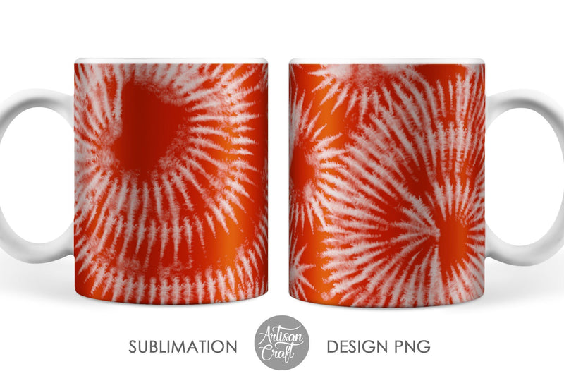 Tie dye mug sublimation designs, 11 oz Mug template | So Fontsy