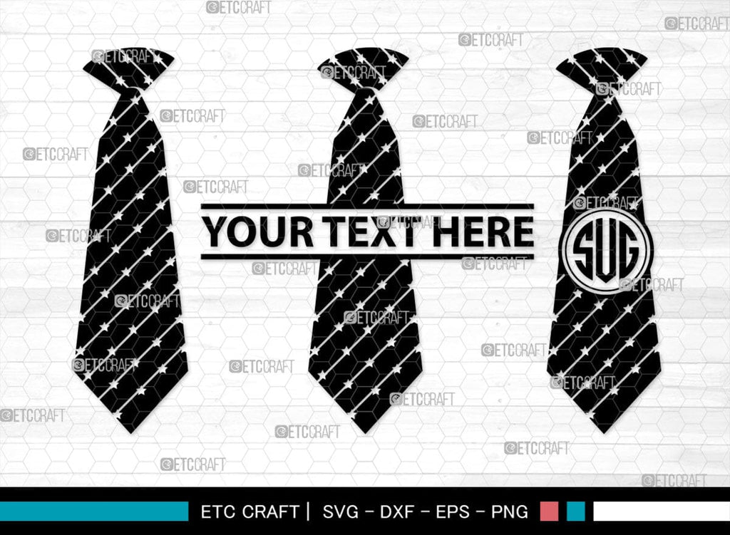 Tie Monogram, Tie Silhouette, Tie SVG, Necktie Svg, Mens Shirt Tie Svg ...
