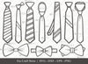 Tie Outline SVG Cut File | Necktie Svg | Tuxedo Tie Svg | Men's ...